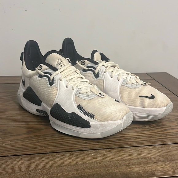 Nike | Shoes | Pg 5 White Mens 75 Basketball Shoes | Poshmark
